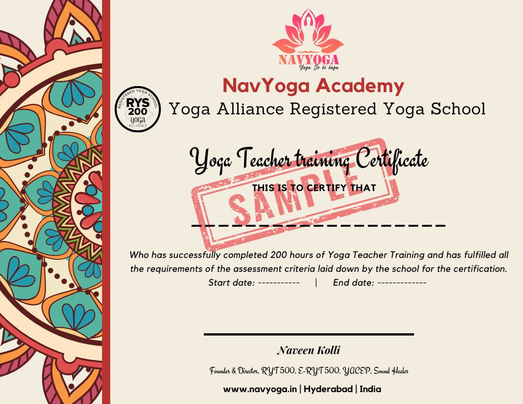 Yoga Teacher Training - Navyoga Wellness